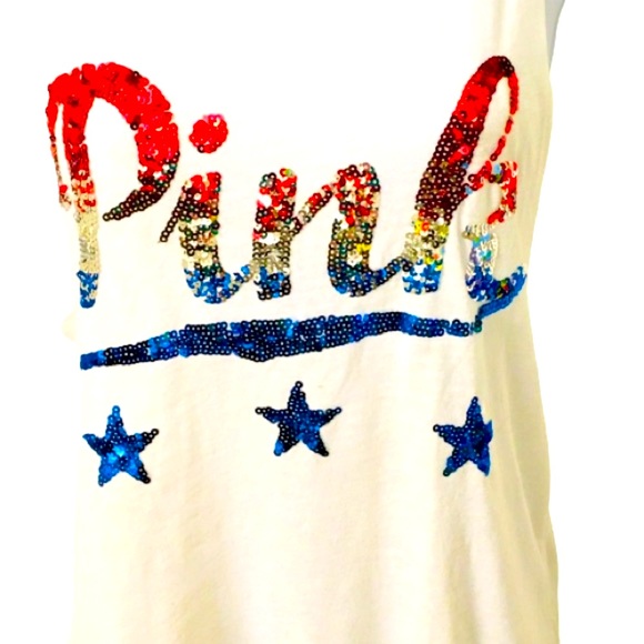 PINK Victoria's Secret | Tops | Vintage Pink Vs Red Silver And Blue ...